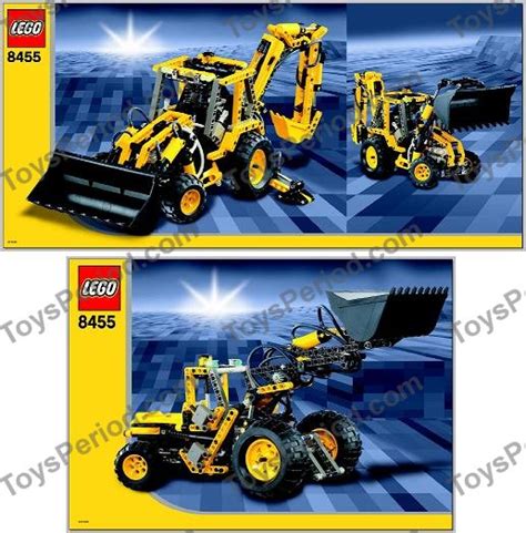 Lego 8455 Back Hoe Loader Backhoe Instructions And Parts List
