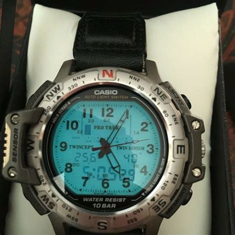 Casio Protrek Prt 500 Module 1375 Ana Digi Dual Layer Twin Sensor Watch