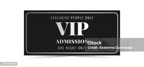 블랙 Vip 입장료 은색 그라데이션 텍스트 템플릿 영화관 극장 카지노 콘서트 오페라 발레 공연 크롬 디자인 흰색 배경에 벡터 일러스트 레이 션 Film Festival에