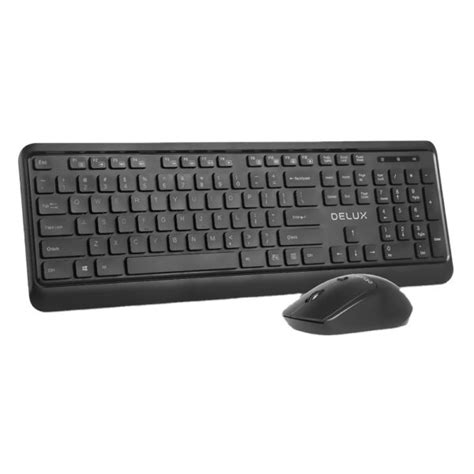 Wireless Keyboard And Mouse Black With Batteries Pixels First Ltd