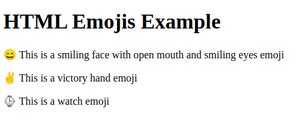 HTML Emojis GeeksforGeeks