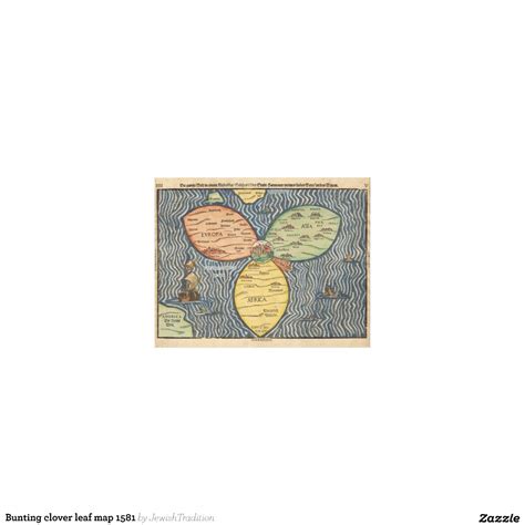 Bunting Clover Leaf Map 1581 Zazzle