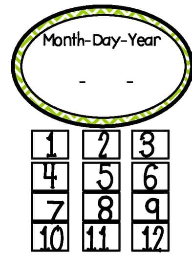 Owl Themed Date Posters Signs By Maggies Kinder Tpt