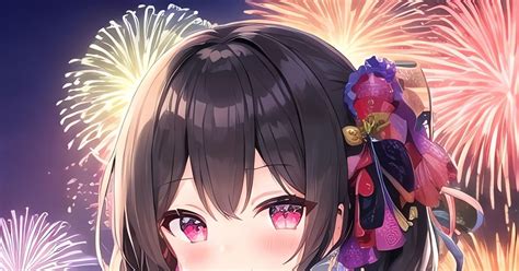 少女 来年は弟と一緒に花火が見られるといいですね ╰︶﹉⋛⋋๑星星๑⋌⋚﹉︶╯のイラスト Pixiv