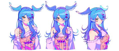 The Big Imageboard Tbib 1girl Blue Hair Breasts Commentary Elira