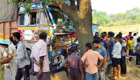 Three Killed As Truck Hits Bike In Angul Odisha