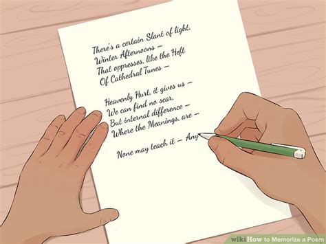 How To Memorize A Poem 13 Steps With Pictures Wikihow Life