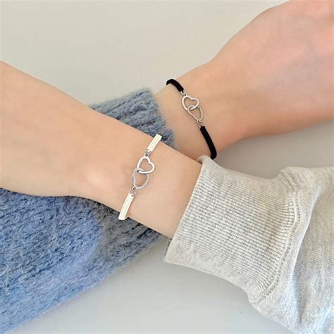 플러터제이 11선물추천 ️ 써지컬스틸 크로스 하트 소원매듭팔찌 위시버킷