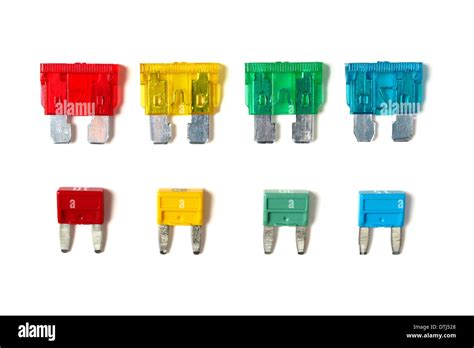 Car Blade Type Fuses Stock Photo Alamy