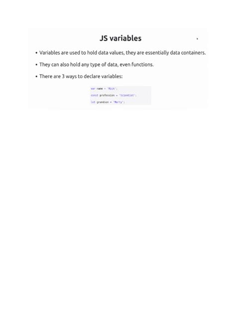 Notes Javascript Fundamental Part 1 Pdf