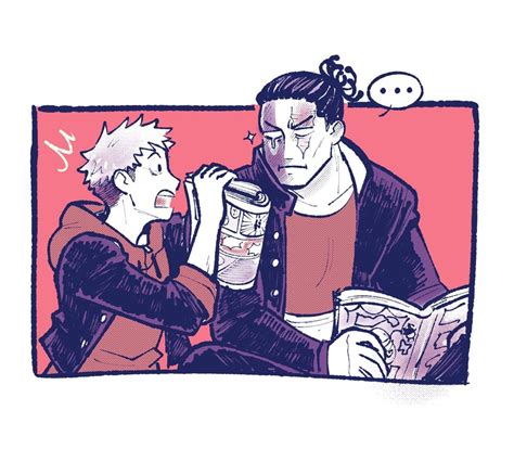 Itadori Yuuji And Toudou Aoi Jujutsu Kaisen Drawn By Retro