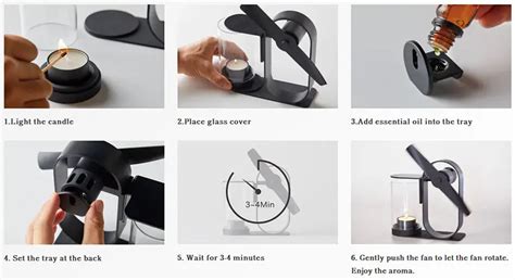 Lei Non Electric Aroma Diffuser Uses Heat From A Burning Candle To