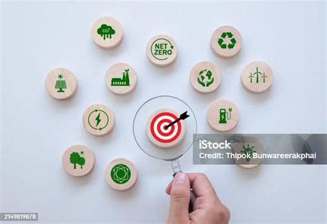 Net Zero 2050 탄소 중립 온실 가스 배출 목표 Green Net Zero 탄소 중립 및 Net Zero 개념 형태의