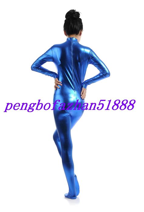 2020 New Shiny Lycra Metallic Suit Sexy Catsuit Costumes Sexy Body Suit