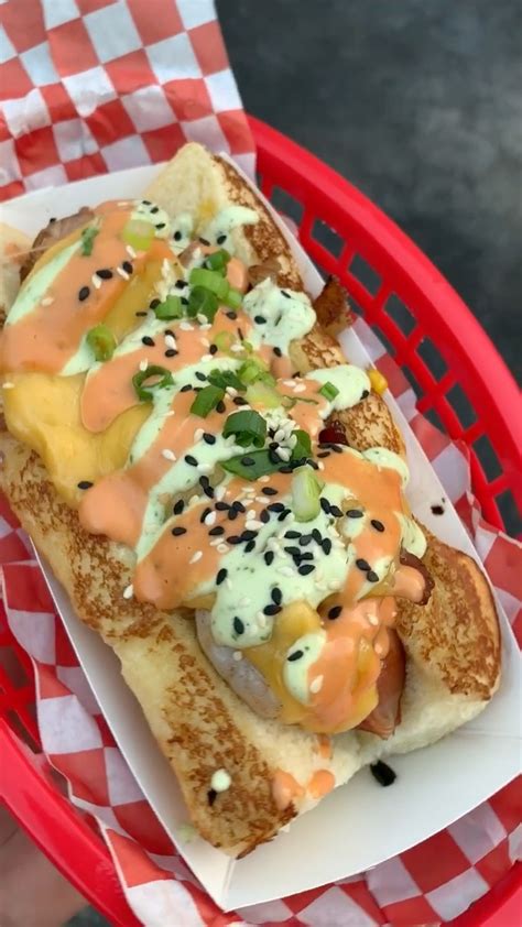 Loaded Cheesy Bacon Hot Dog 🤩🌭🥓🍤 Loaded Wagyu Hot Dog 🤩🌭🥓🍤 By