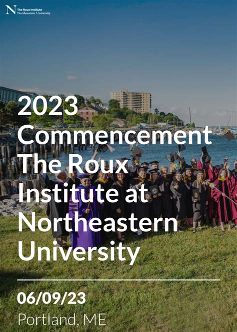 2023 Commencement The Roux Institute At Northeastern University