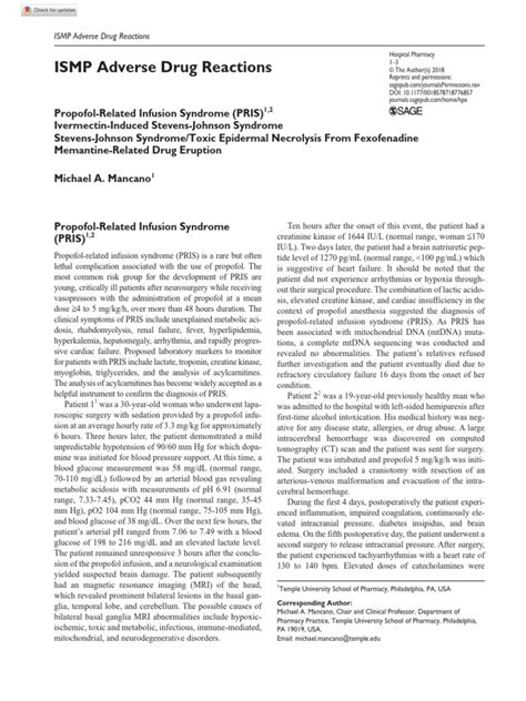 Ivermectin Induced Stevens Johnson Syndrome Pdf Clinical Medicine Human Diseases And Disorders