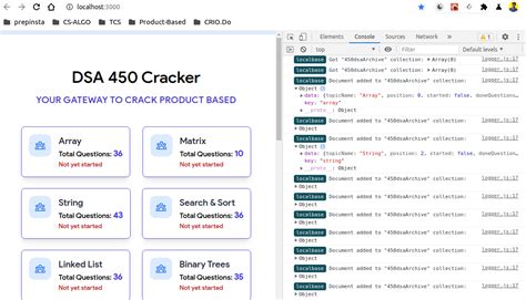 Crio Projects Dsa Tracker Crio Do Project Based Learning