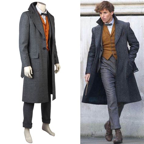 The Crimes Of Grindelwald Newt Scamander Halloween Coat Costume Cosplay