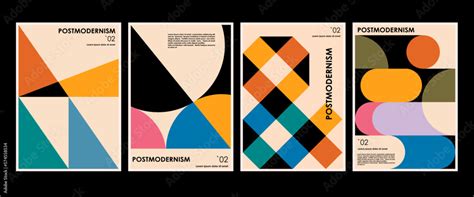 Artworks Posters Inspired Postmodern Of Vector Abstract Dynamic