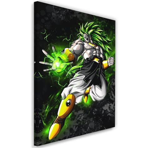 Tableau Dragon Ball Super Saiyan Broly Leroy Merlin