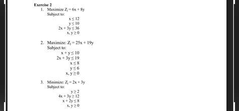 Solved Exercise 2 1 Maximize Z 6x 8y Subject To X