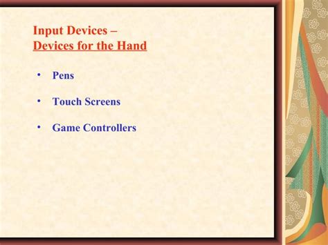 Multimedia Input Devices Ppt