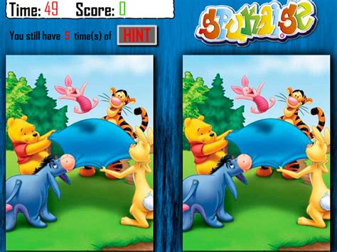 Игра Фотоохота на Винни Пуха: Найди Отличия (Winnie The Pooh Photo Hunt ...