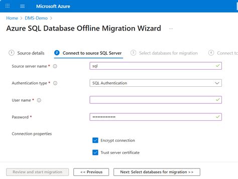 教程：将 Sql Server 迁移到 Azure Sql 数据库（脱机） Azure Database Migration Service Microsoft Learn