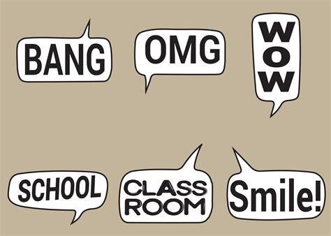Back To School In Comic Speech Bubbles Pop Art Style Education