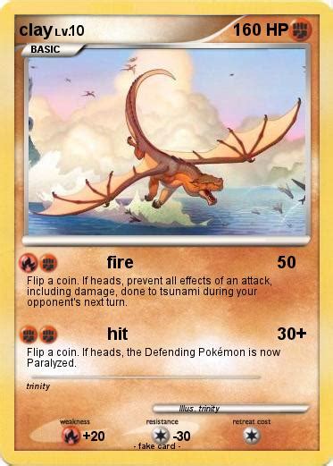 Pokémon Clay 231 231 Fire My Pokemon Card