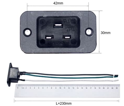 Screw Mounted Iec C20 Socket Male Female C19 Power Connector Socket