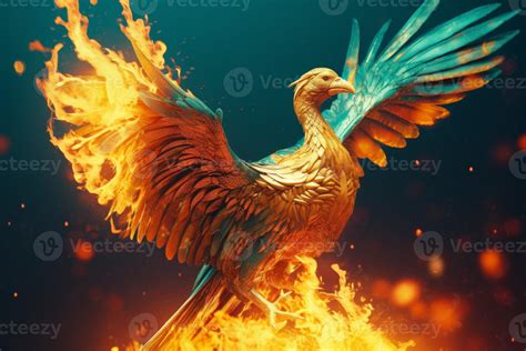 Phénix Oiseau Dans Feu Produire Ai 22393302 Photo De Stock Chez Vecteezy