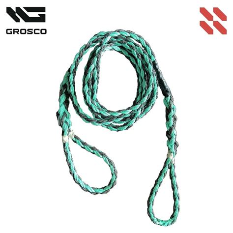 Трос синтетический Grosco 3т, 6м, крюк/петля, для буксировки авто до 1. ...