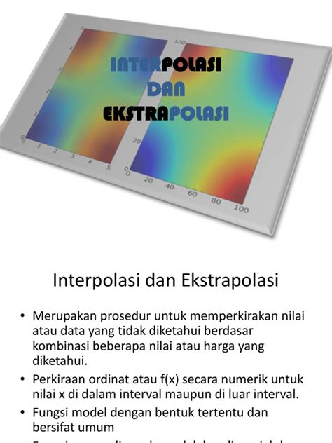 Interpolasi Dan Ekstrapolasi Pdf