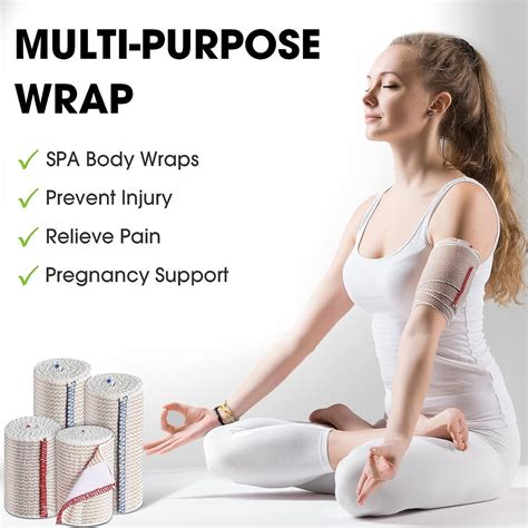30 Pcs Elastic Compression Bandage Wrap For Sports Injuries 3 And 4 Width Self Closure