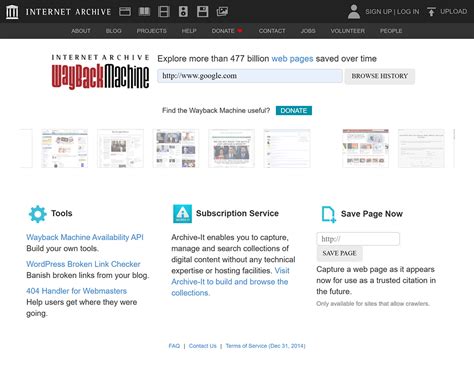 Wayback Machine Cadch