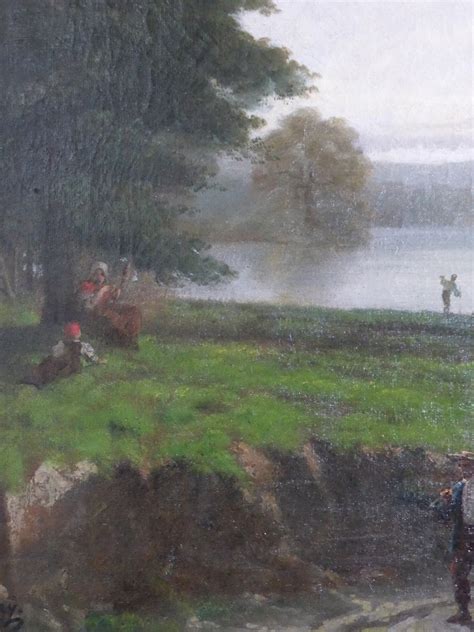 Proantic Tableau Signé Houry Xix