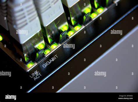 Gigabit Ethernet Connection Stock Photo Alamy
