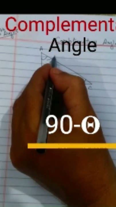 Complementary Angles In Trigonometry Mathematics Trignometryclass