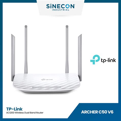 TP Link ARCHER C AC Dual Band Wi Fi Router Sinecon ศนยรวมสนคาไอทและเทคโนโลย