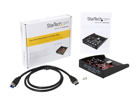 Startech Com Usb Front Panel Port Hub With Inch Bay Bayusb S Newegg Com