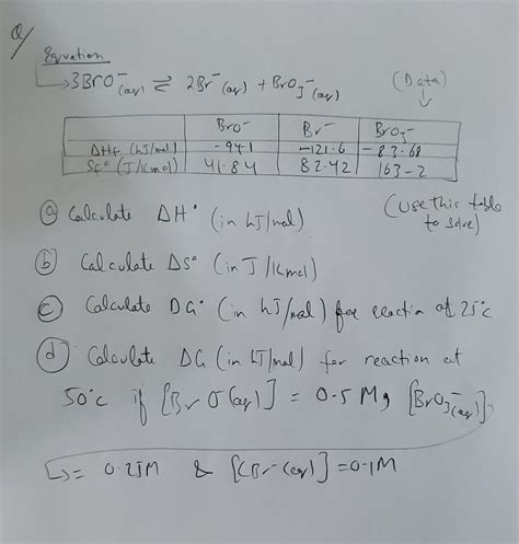 Solved Of Brom Equation Brotan ² 2br Op Brog Oh