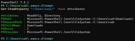 Powershell Show A Files Attributes