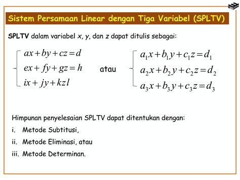Sistem Persamaan Linear Pptx