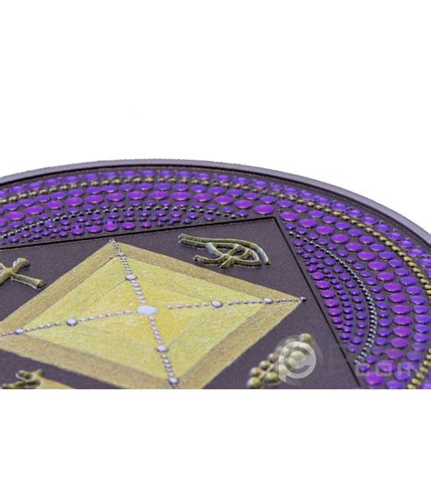 EGYPT PYRAMID Dot Art Египетская Пирамида 3 Oz Серебряная монета 20 ...
