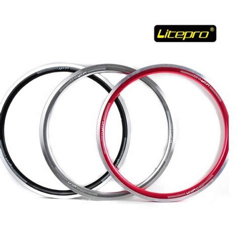 Litepro Kpro 접이식 자전거 림 20 인치 Bmx 합금 바퀴 406 림 20h 24h 28h 티몬