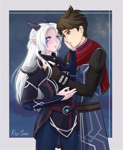 Pin By ヴァネッサ On Rayla X Callum Dragon Prince Dragon Princess Anime Poses Reference Prince