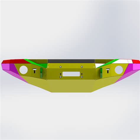 Stl File Toyota Fj Cruiser Offroad Front Bumper・3d Printable Model To