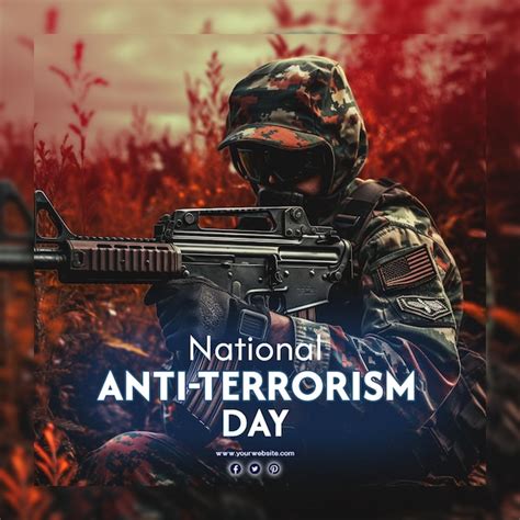 Premium Psd National Anti Terrorism Day And Stop Terrorism